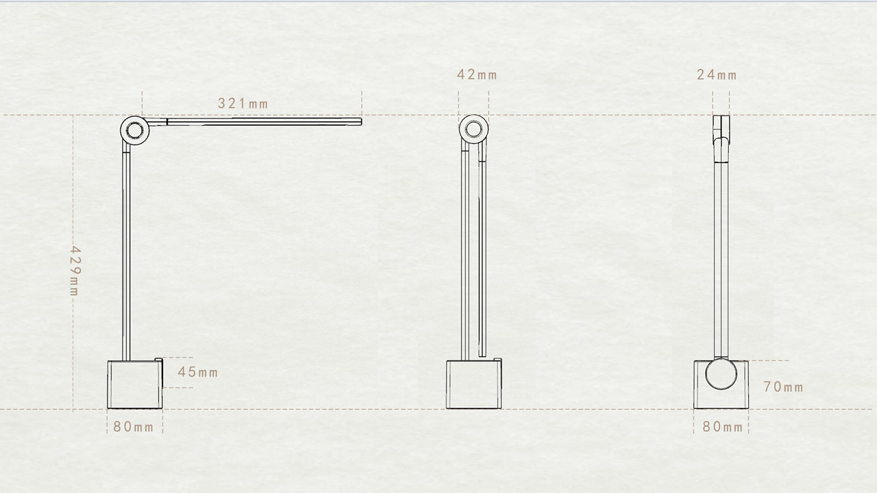 GLOXON DL311 LED Desk Lamp - Modern Minimalist Design