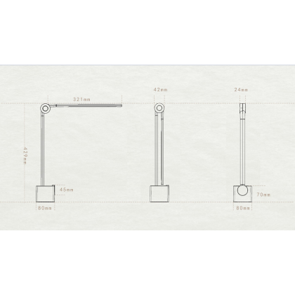 GLOXON DL311 LED Desk Lamp - Modern Minimalist Design