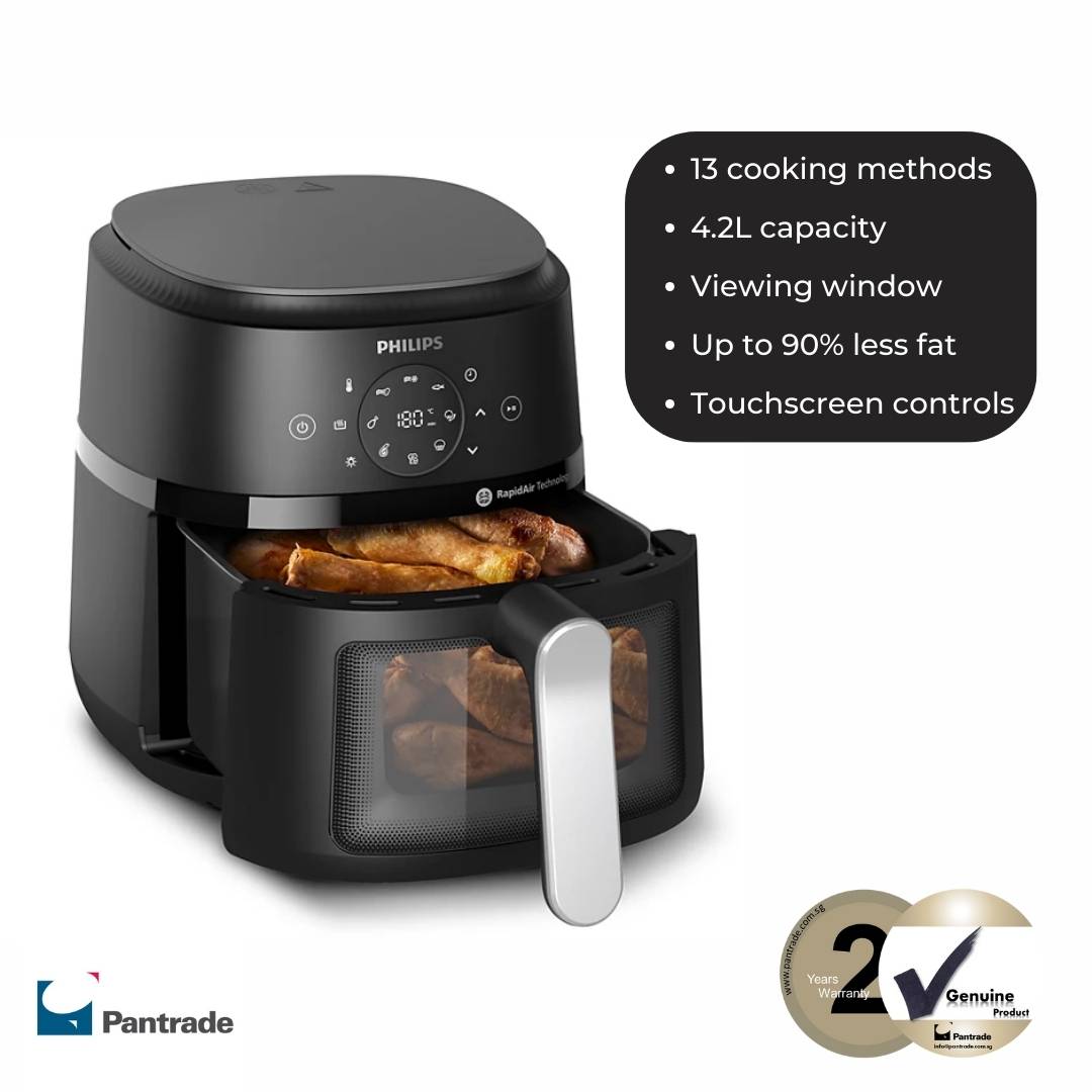 Philips 4.2L 13-in-1 Digital Airfryer With Window 2000 Series NA221/09